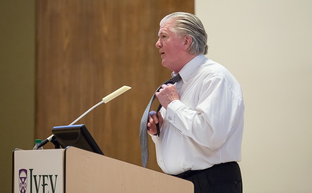 Burke gives students insight into careers, character and life in the ...