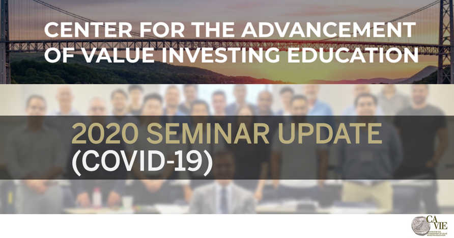 2020 Seminar Postponed Due to the COVID-19 | Ben Graham Centre for ...