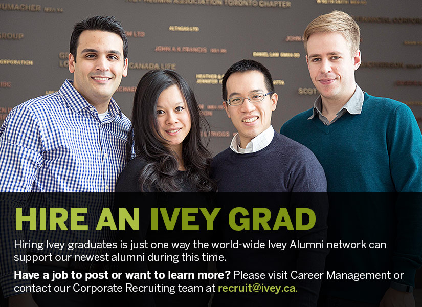 Nine Ivey graduates share their stories | News & Events