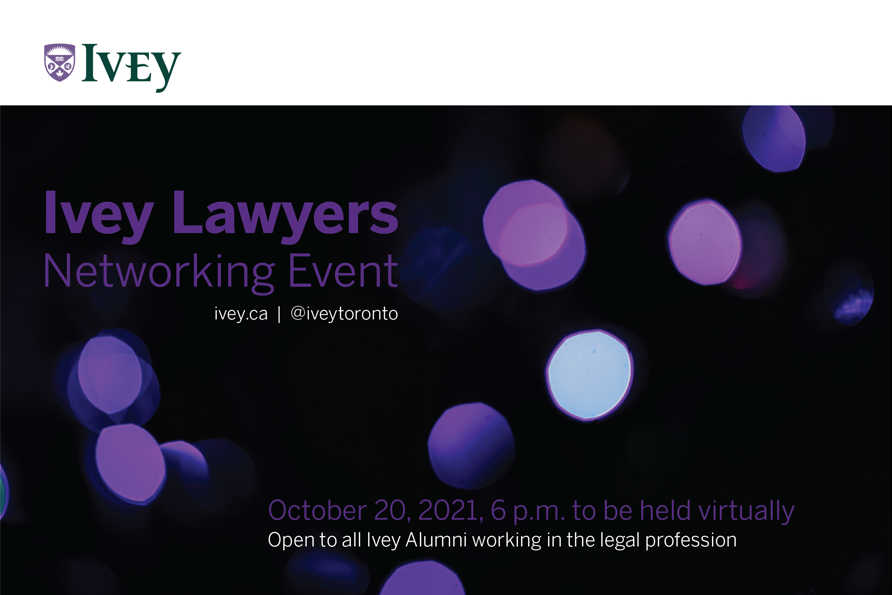 Ivey Lawyers Networking Event | Ivey Alumni
