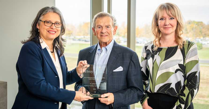 Jeffrey Gandz honoured with 2024 Leader Character Award | News & Events