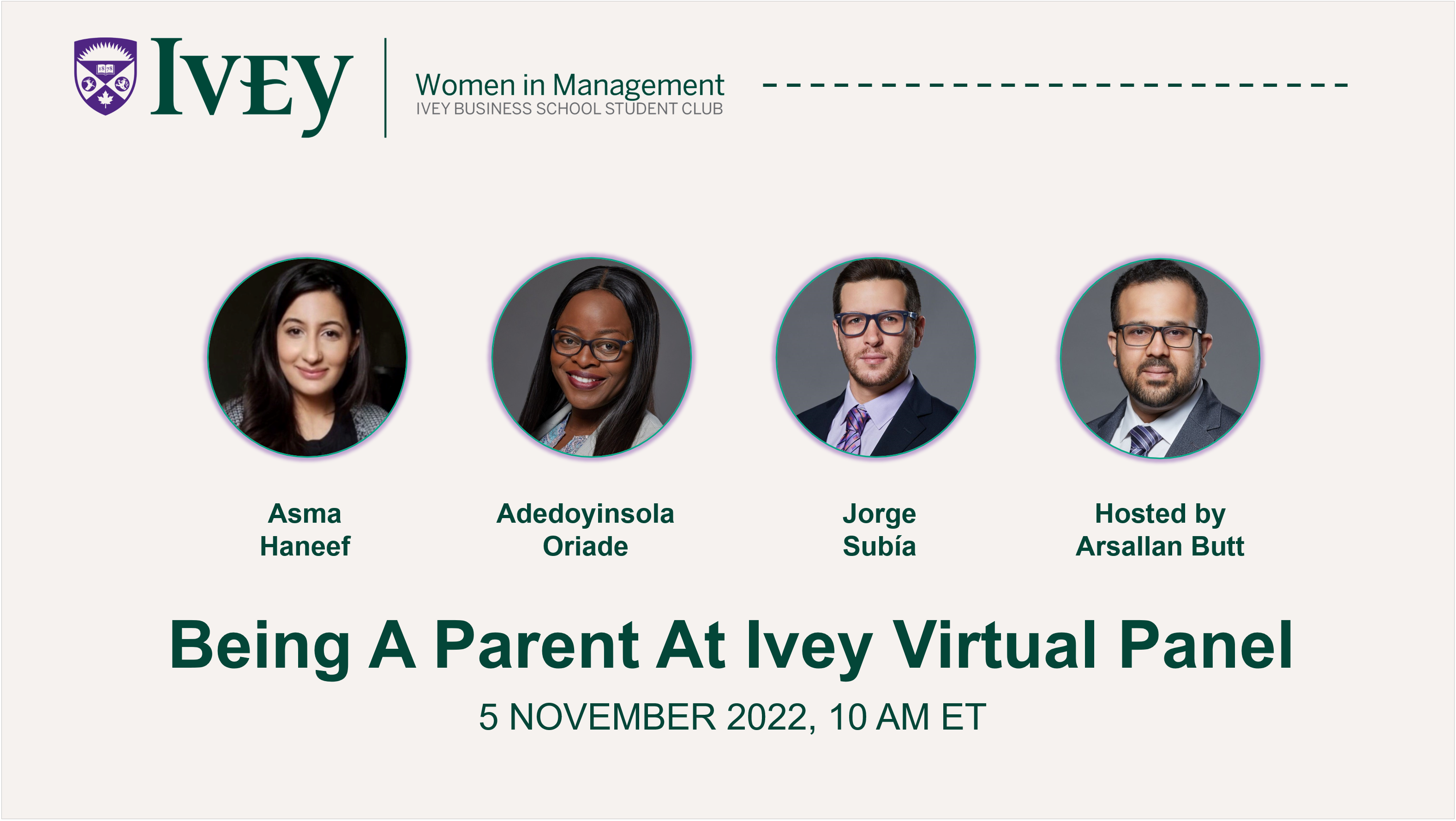 Ivey x WIM: Being a Parent at Ivey (Online) | MBA Masters Degree Program | Ivey Business School