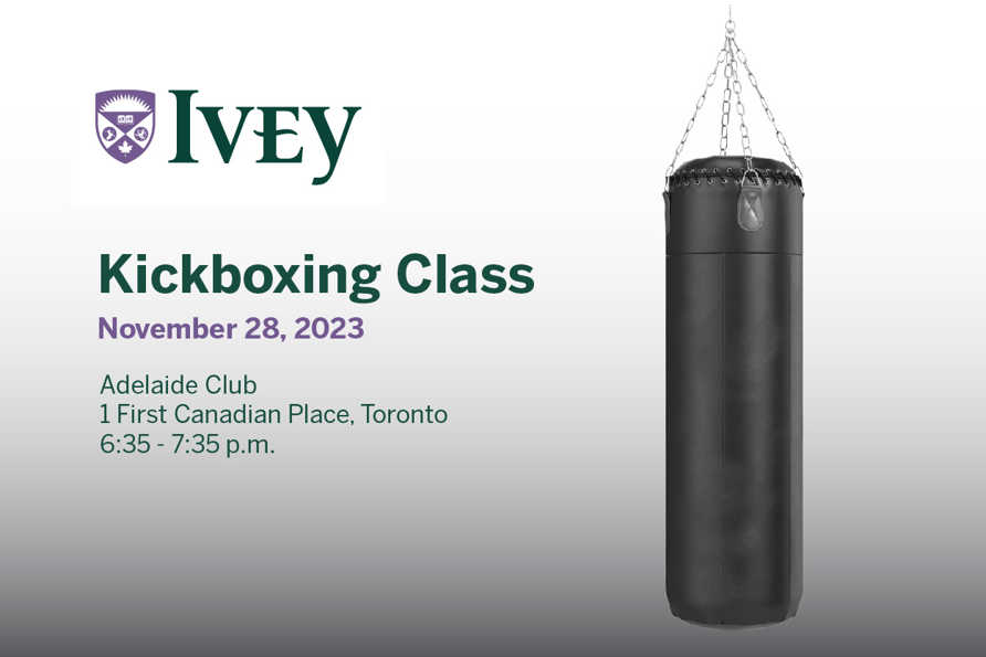 IANT Kickboxing Class | Ivey Alumni